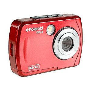 Polaroid IS048 Waterproof Instant Sharing 16 MP Digital Portable Handheld Action Camera, Red