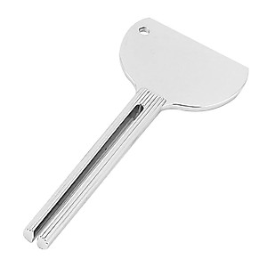 uxcell Stainless Steel Toothpaste Tube Hair Dye Color Key Roller Squeezer Dispenser Silver Tone for Bathroom