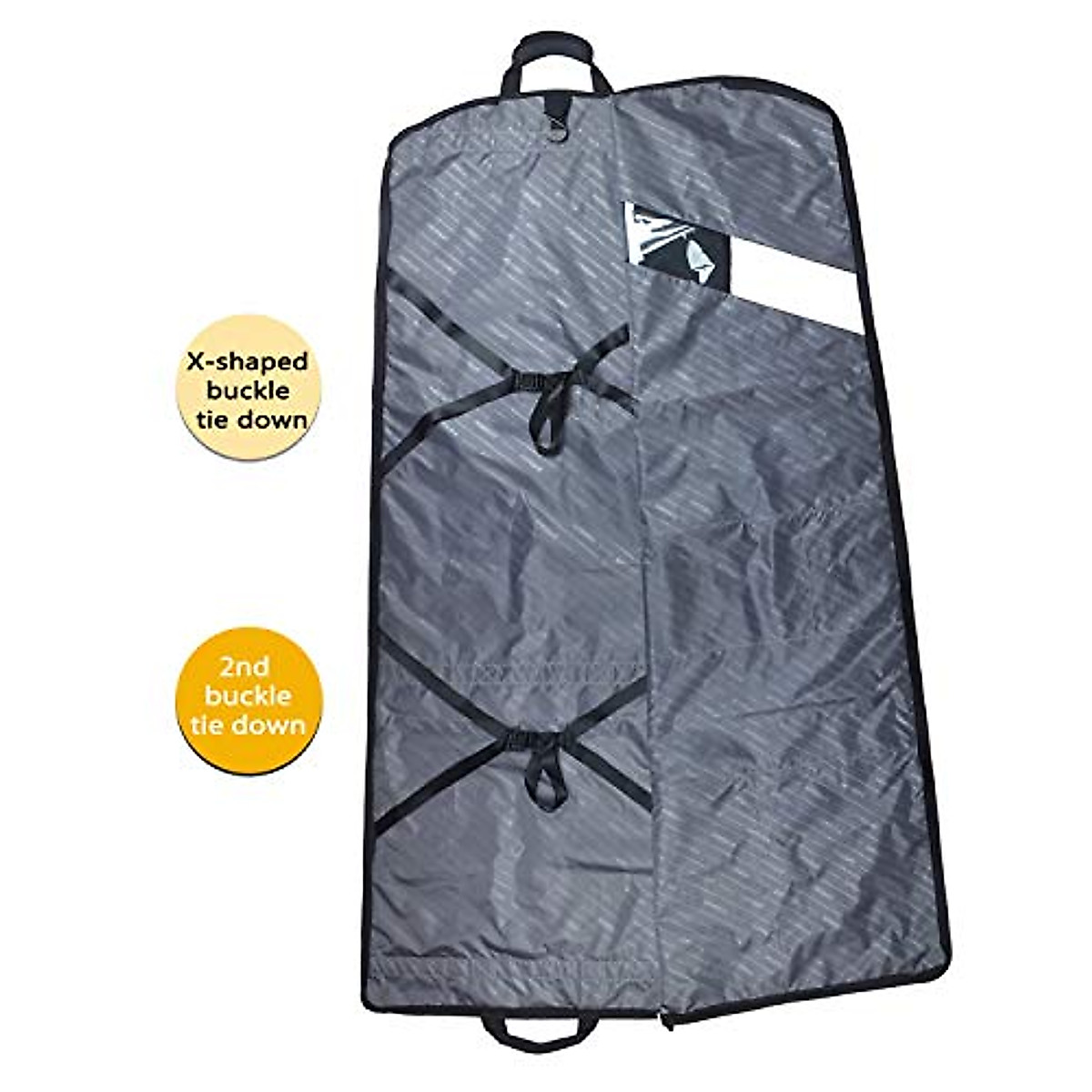 52'' Extra Long Dress Garment Bag, Premium & Breathable Tear-resistant Hanging Suit Cover for Travel and Storage