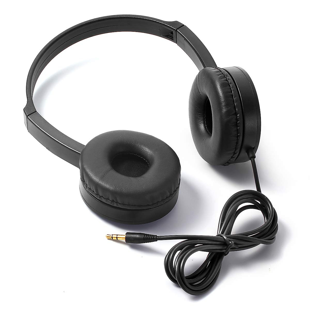 Kaysent School Headphones for Classroom Students - (KHPC-24B) 24 Packs Black Color Kids' Headphones for School, Library, Computers, Children and Adult(No Microphone)