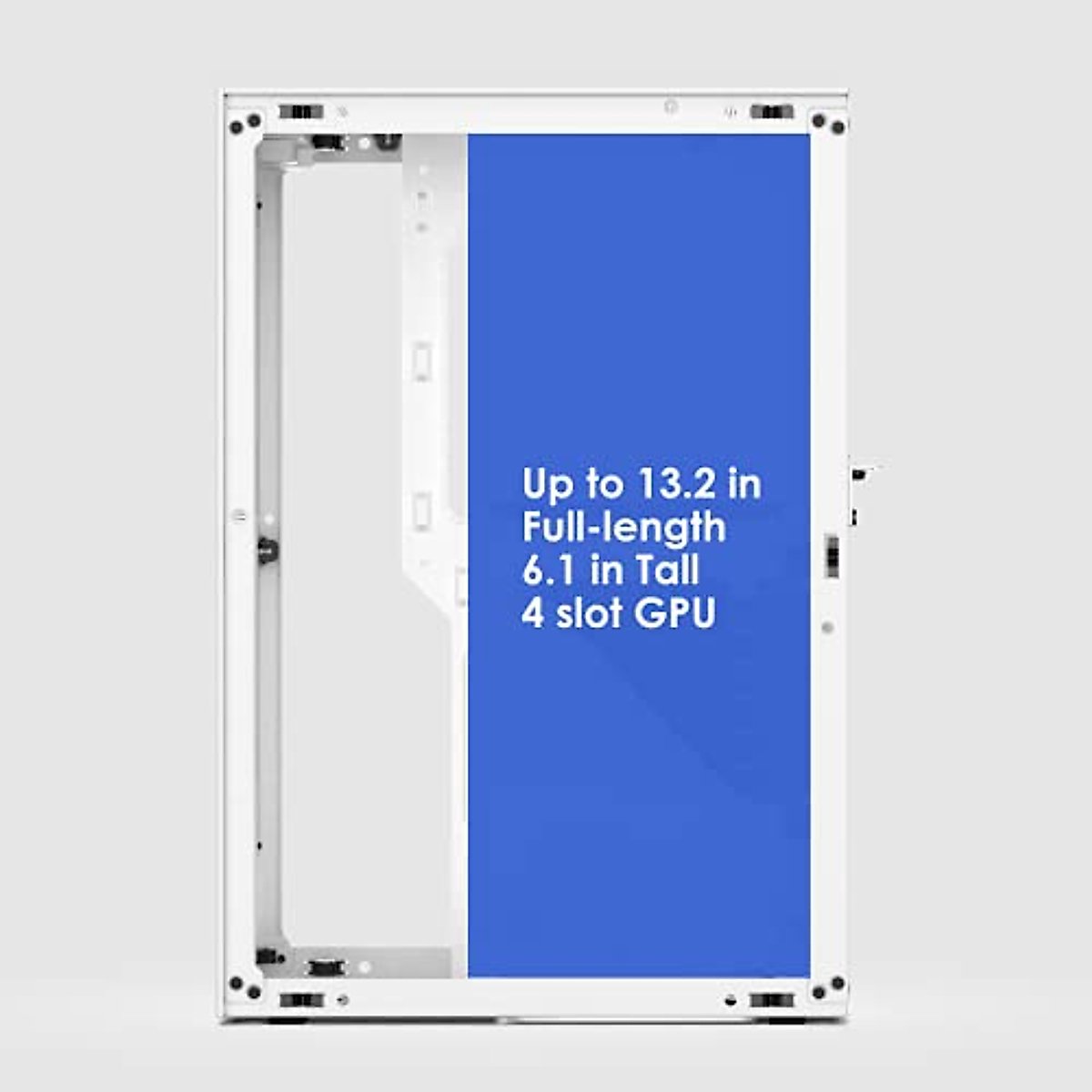 SSUPD Meshlicious Mini-ITX Small Form Factor (SFF) Case - One Tempered Glass Side Panel & One Mesh Side Panel with PCIe 3.0 Riser Cable -Tool-Free and Easy Accessibility (White)