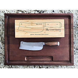 Verve Culture Artisan Stainless Steel Thai Chef's Knife #2 - Authentic Hand Crafted in Thailand