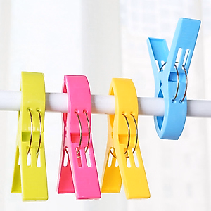 Loialpupy Beach Towel Clips Windproof Clip for Towel Duvets Bath Towels Blanket Clothes Beach Towel Tablecloth Plastic Clothes Peg (8 Pack)
