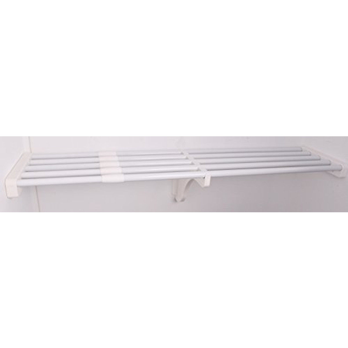 EZ Shelf - DIY Expandable Linen Closet Kit - Four 17.5"- 27" Expandable Shelves - White