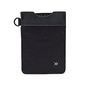 Thread Wallets Ultra Slim Card Holder Wallet - Slim Wallet for Women & Men - Minimalist Wallets for Women - Small Wallet for Women & Men - Modern Credit Card Organizer Mini Wallet (Black)