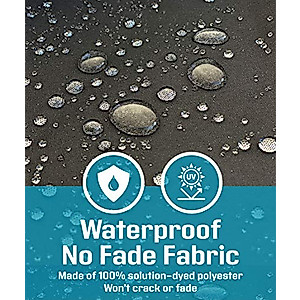 TUFFDURA Grill Cover for Big Green Egg, Kamado Joe and Char-Griller Akorn - Fade Resistant Waterproof Fabric