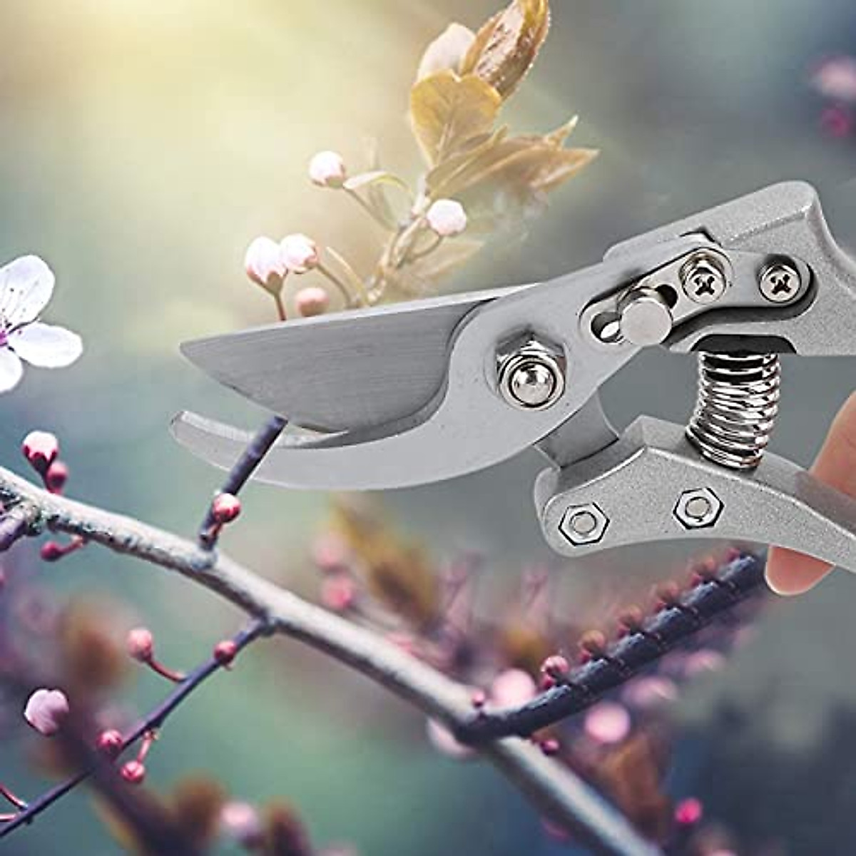 Garden Shears Hand Pruner Rust?Proof Ergonomic Handle for Indoor Plants Hydroponics Harvesting Bonsai Pruning Herbs Flowers zhengqiang