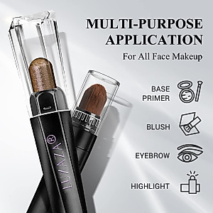 LUXAZA 6 PCS Olive Green Neutral Eyeshadow Stick Set, Cream Eye Shadow Pencil Makeup, Shimmer Matte Eye Pencil, Brightener Highlighter Eyeliner Crayon Make up - Fireflies Light