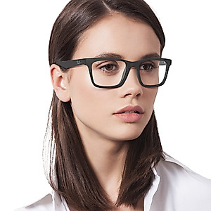 Ray-Ban RX7025 Square Prescription Eyeglass Frames, Matte Black/Demo Lens, 53 mm