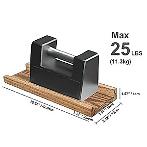 Picture Shelf with Ledge,Photo Ledge Shelves Set of 4,Rustic Wood Storage Display Shelves Wall Mounted for Living Room Bedroom Kitchen Kids Nursery Photo Frames Book,Home Office Decor 17 Inch