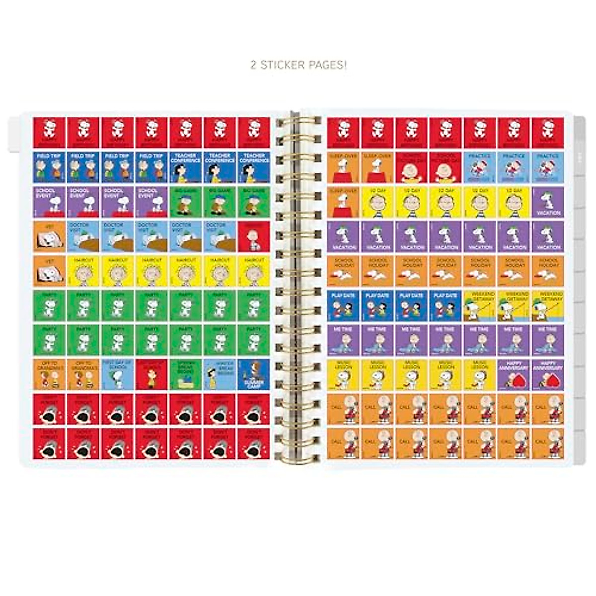 Graphique 2024 Spiral Frosted Cover Planner | 18 Month Organizer July 2023 - Dec. 2024 | Weekly & Monthly Spreads | To-Do & Note List | Reference Tabs | Reminder Stickers | Snoopy House | 6” x 8”