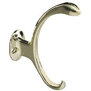 National Hardware S806-851 V8008 Garment Hooks in Brass , 5"