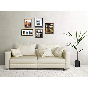 Rustic Wooden Poster Picture Frame 16x20 - Natural Solid Eco Distressed Wood for Wall Mounting Photo Frame - Charcoal