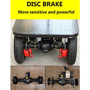 SwAcch Commercial Electric Products Platform Truck Motorized, Heavy Duty Table Cart Dolly, Pallet Truck Dolly, Large Capacity Foldable Rideable Electric Tow Tractor with Platform,1300lb