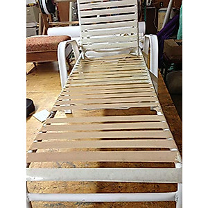 LIUDA 2" x20' ft Vinyl Outdoor Patio Lawn Furniture Repair Strap Strapping Matte Finish (Brown) + 20 Free Rivets!