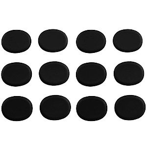 LQ Industrial Drum Dampener Gel 12PCS Black Round Drum Damper Gel Dampening Gum Pads Silicone Drum Silencers