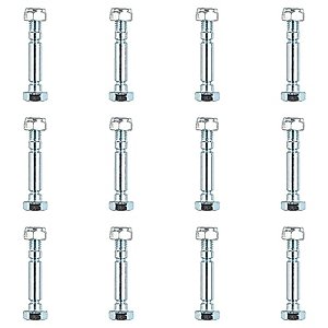 Multisland Two Stage Snow Blower Shear Pins Bolts and Nuts Set 303160355P / 303160355 Replacement Parts for PowerSmart Snow Blower(12 Pcs)