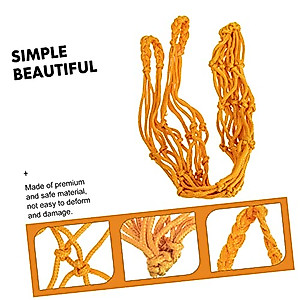 YARNOW Large Vegetable Duck Cabbage Supplies Holder Net Yellow Treating Chicken Bag Poultry Skewer S Parrot Hanging Foraging Cocks Birds Pet for Tool Feed Feeder Food Feeding Cotton