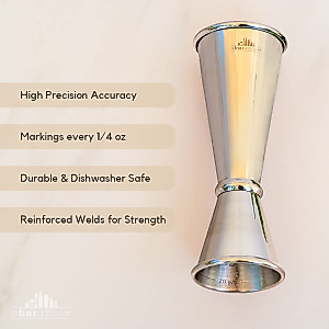 A Bar Above Cocktail kit- Finished Japanese Jigger & Julep Straine