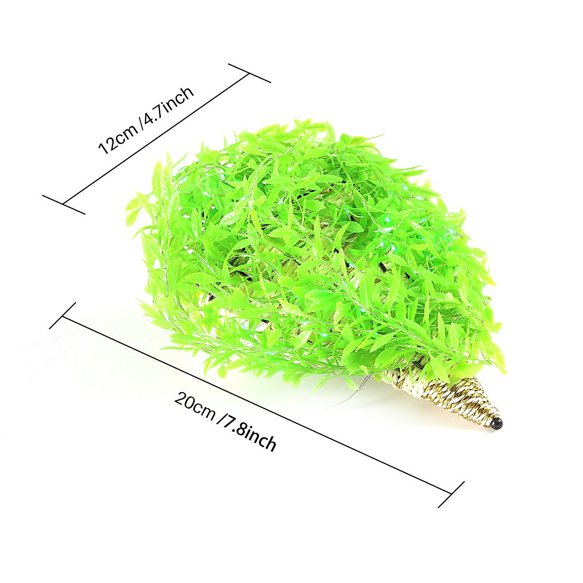 MERRIMAX M Artificial Willow Vines Hanging Plants with 8 Modes 200 LED Fairy Lights,Waterproof Outdoor Green Vine Lights with Remote Control for Room Wall House Garden Patio Decor with Baskets