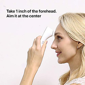 iHealth No-Touch Forehead Thermometer, Digital Infrared Thermometer for Adults and Kids, Touchless Baby Thermometer, 3 Ultra-Sensitive Sensors, Large LED Digits, Quiet Vibration Feedback, Non Contact