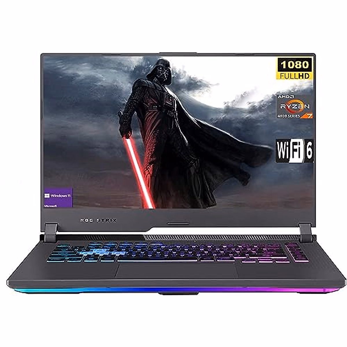 ASUS ROG Strix G15 Gaming Laptop, 15.6" FHD Display, NVIDIA GeForce RTX 3060, AMD Ryzen 7 4800H 4.2 GHz Processor, 64GB RAM 1TB SSD, Backlit Chiclet Keyboard 4-Zone RGB, Windows 11 Home, Gray