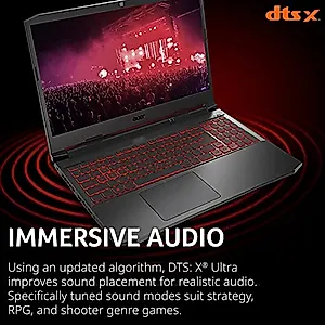 Acer Newest Nitro 5 Flagship Gaming Laptop: 15.6" FHD 144Hz IPS Display, Intel Gaming 8-Core i7-11800H, 64GB RAM, 4TB SSD, GeForce RTX 3050Ti, WiFi-6, Backlit-KYB, DTSX Audio, Cool Tech, Win11, TF