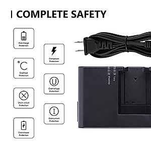 LC-E10E Quick Charger for Canon: LP-E10 LC-E10 LC-E10C Compatible 5108b002 Battery EOS 1100D 1200D 1300D 1500D 2000D 3000D 4000D kiss X50 X70 X80 X90 Rebel T3 T5 T6 T7 T100 DSLR Digital Camera black