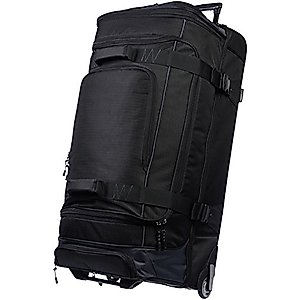 Amazon Basics Ripstop Wheeled Duffel, 35", Black