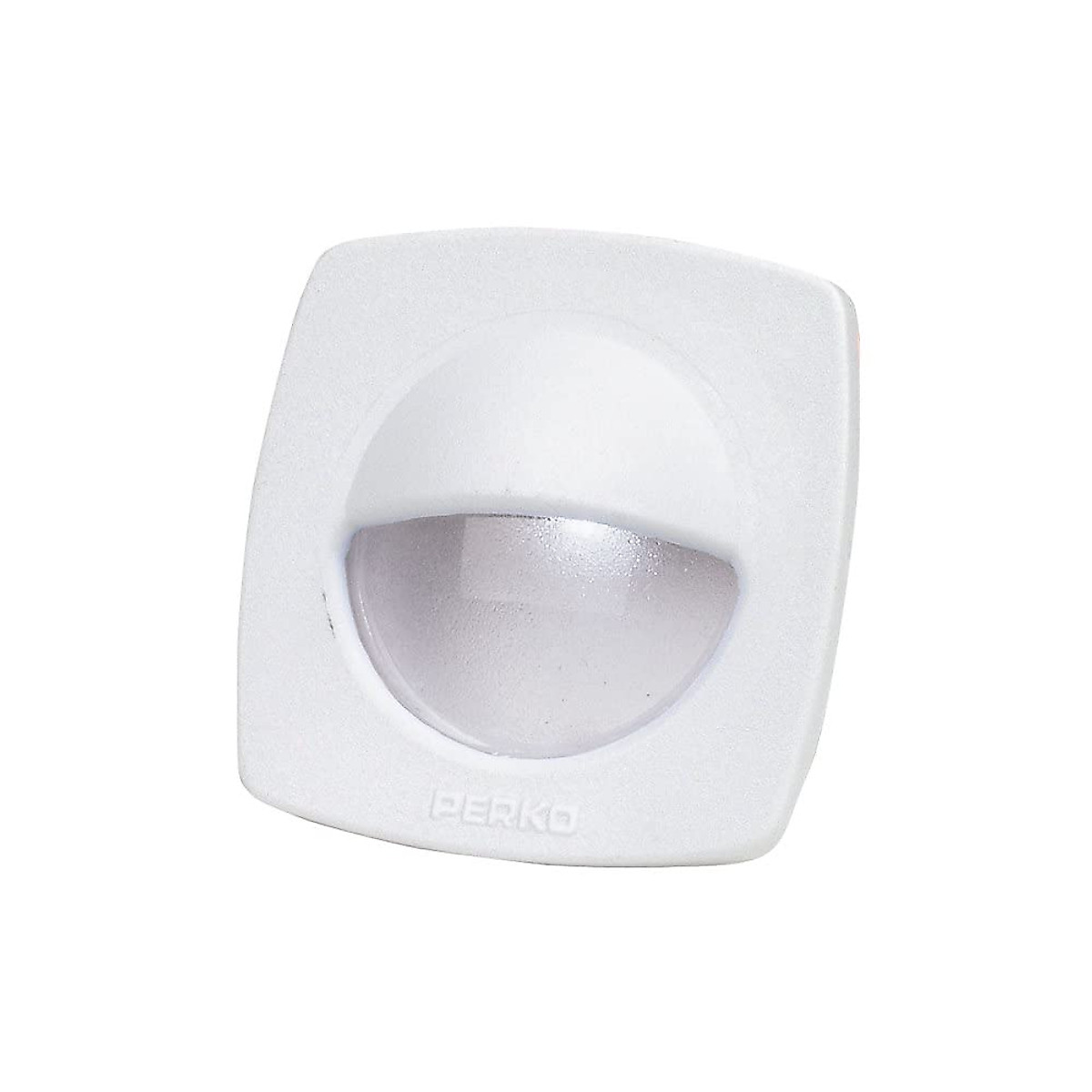 Perko 1074DP2WHT LED Utility Light with Snap-On Front Cover for 1.75" Diameter Hole - White Polymer