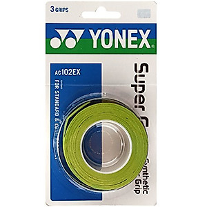 YONEX Super GRAP Tennis Overgrip - 3 Pack in Lime Green