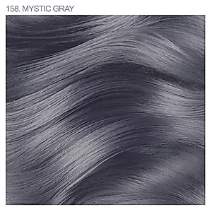 Adore Semi Permanent Hair Color - Vegan and Cruelty-Free Gray Hair Dye - 4 Fl Oz - 158 Mystic Gray (Pack of 1)