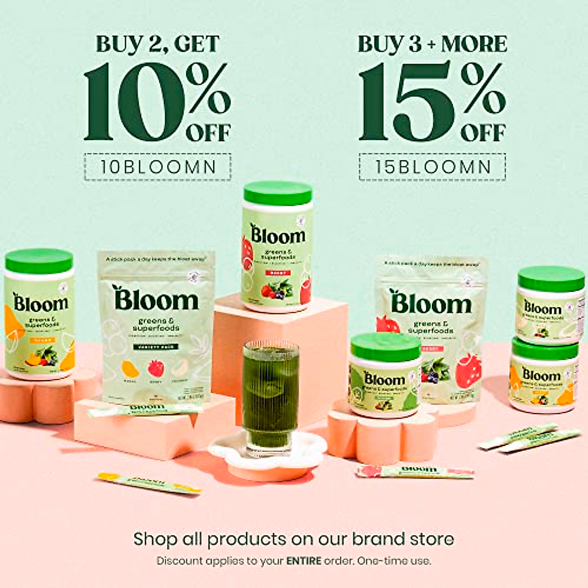 Bloom Nutrition Pre Workout Powder, Amino Energy with Beta Alanine, Ginseng & L Tyrosine, Natural Caffeine Powder from Green Tea Extract, Sugar Free & Keto Drink Mix (High Energy Gacier Ice)