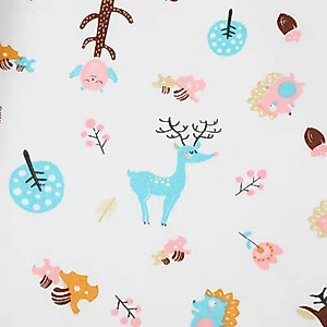 Monvecle Baby Infant Waterproof Cotton Changing Pads Washable Resuable Diapers Liners Mats Forest 40" x 28"