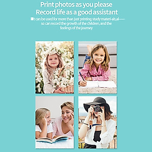 Mini Sticker Printer Smart Pocket Thermal Printer Bluetooth Portable Receipt Printer for Photo Journal Notes