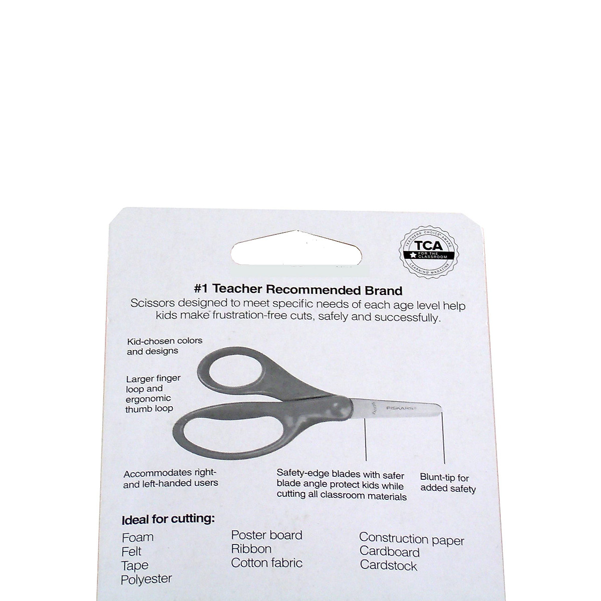 Fiskars Scissors Blunt-tip Safety-Edge Blades w/Sheath (Purple)