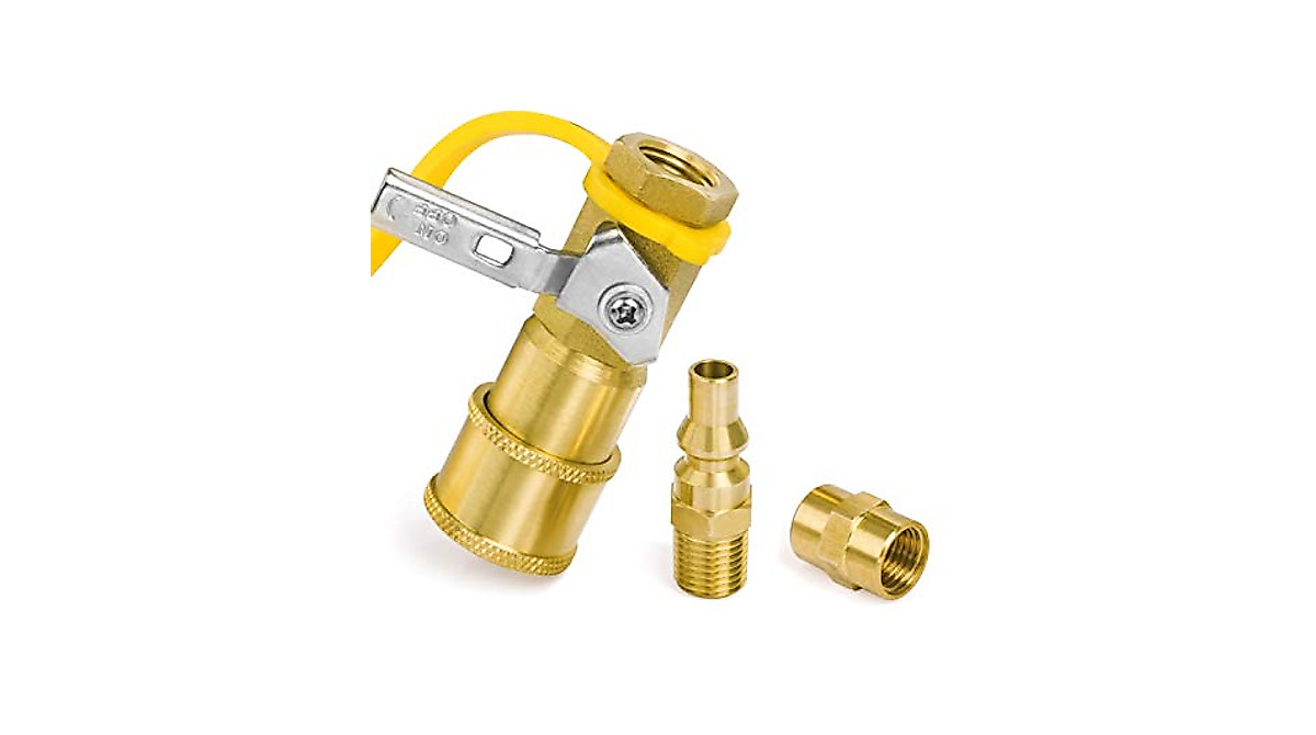 GASPRO 20 Feet Propane Hose & Quick Connect Fittings for RV Grill