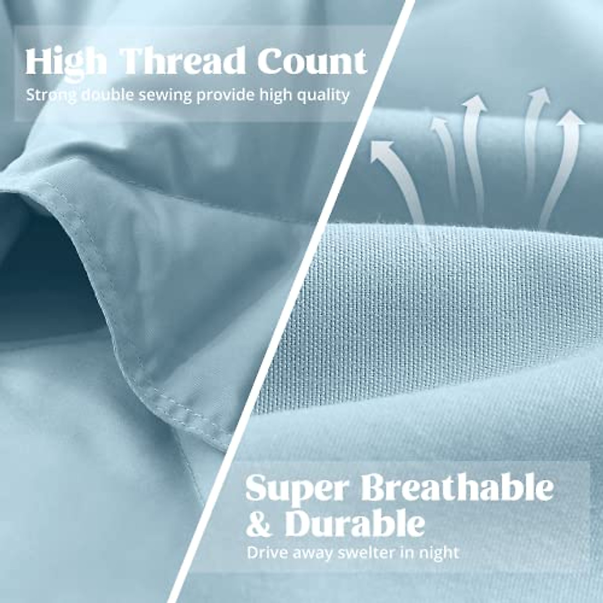 puredown® Down Throw Blankets for Couch, Lightweight Down Throw for Indoor and Outdoor, Soft Throw Blanket for Travel and Home, Sky Blue 50" x 70"