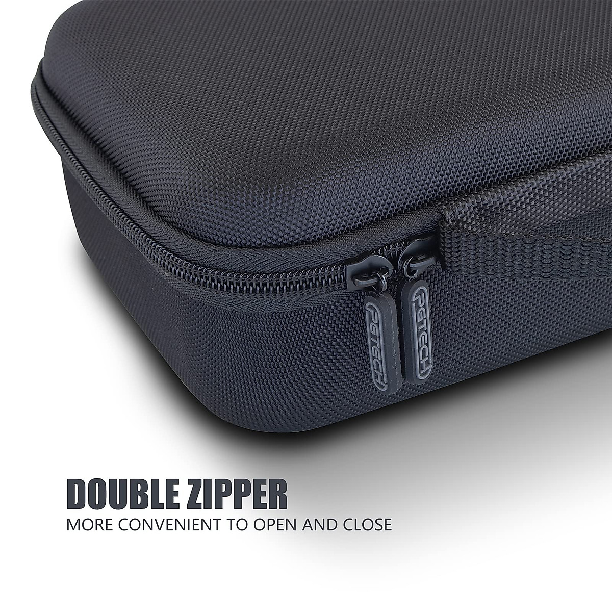 Stream Deck Carrying Case,Game Traveler Steam Deck Case, Protective Hard Portable Travel Carry Case Shell Pouch with Pockets for Accessories and Game Cases in a Recessed Space - Black