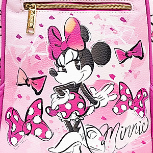 Wondapop Disney Minnie Mouse 11" Vegan Leather Fashion Mini Backpack