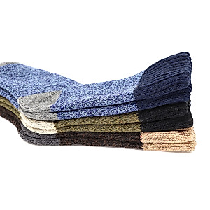 YZKKE 3Pack Mens Super Thick Wool Warm Socks - Soft Comfort Casual Crew Winter Socks