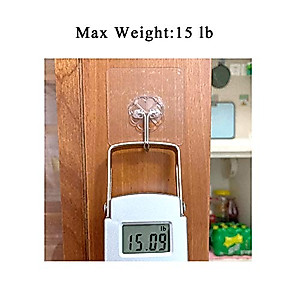 Traceless Utility-Hooks Transparent Reusable Seamless Self Adhesive Suit for Kitchen Curtain Storage Towel 7 Pack