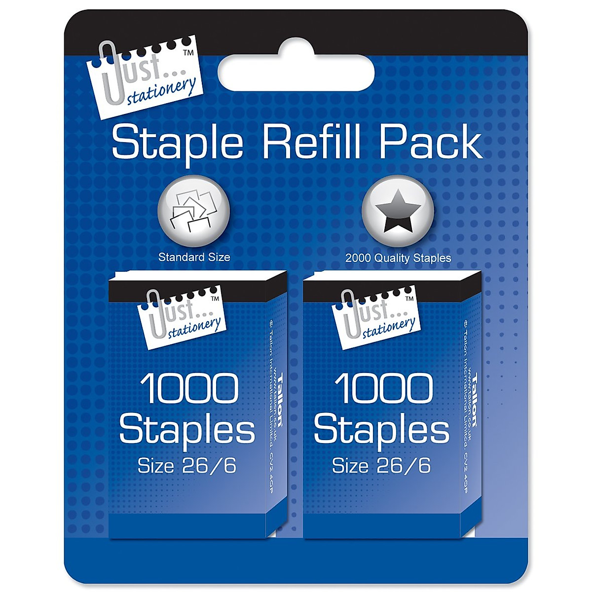 Just Stationery 2 x 1000 No 26 Staples