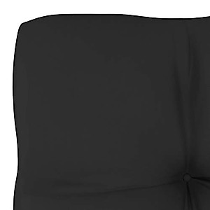 imasay Pallet Sofa Cushion Black 22.8"x22.8"x4"