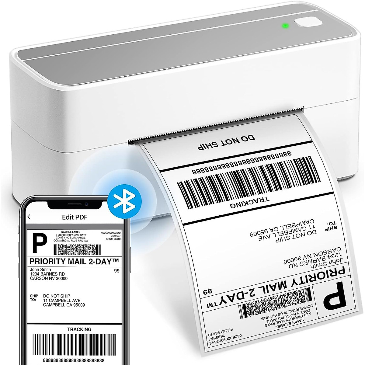 ASprink 4"x6" Thermal Shipping Labels - Thermal Address Labels for Shipping Label Printer - Label Paper Compatible with MUNBYN, Rollo, Zebra and Other Label Printer, 2 Pack(500 Roll/Pack)