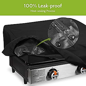Joiish 22 inch Griddle Cover for Blackstone Griddle with Hood, 600 D Waterproof Tabletop Grill Cover with Oil-Proof Coating, Outdoor BBQ Machine Protector