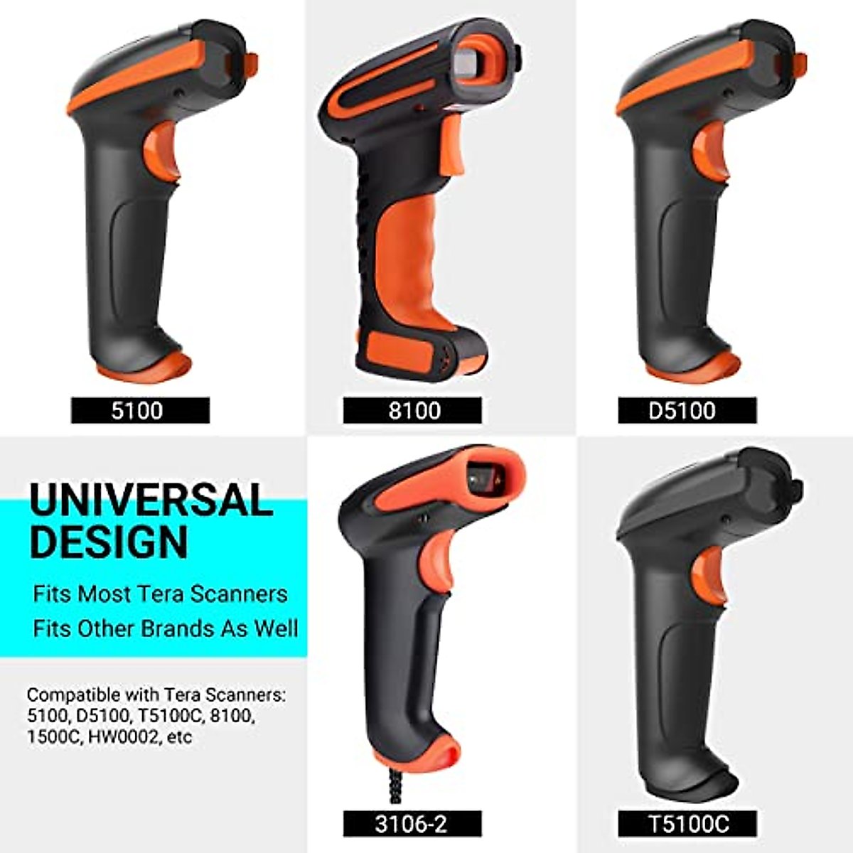Tera Universal Barcode Scanner Stand Hands Free Barcode Scanning Bar-Code Reader Cradle Holder Base Angle and Height Adjustable Head for Supermarket Retail Store School Library Logistic Warehouse