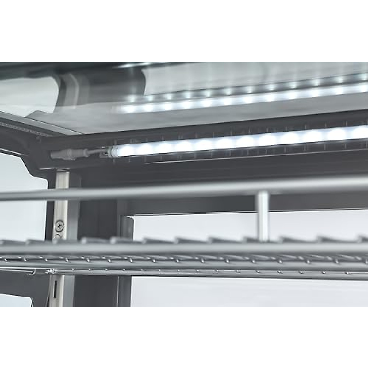 KoolMore DICDC-202-BK 48 in. Drop-in Countertop Bakery Display Refrigerator in Black