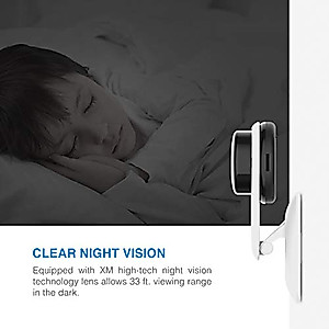 XM Smart Home Camera, Wireless IP Security Camera 1080P Indoor Surveillance Camera with AI Human Detection,Night Vision,2-Way Audio,2.4GHz WiFi Baby Monitor for Nanny/Home/Office with iOS/Android