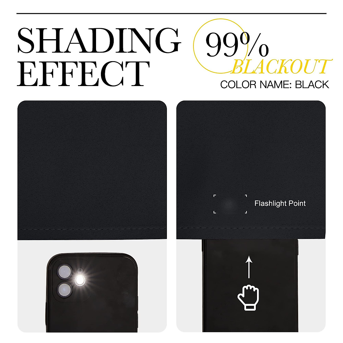 NICETOWN Black Blackout Curtains 84 inch Long - Light Reducing Thermal Insulated Solid Grommet Blackout Curtains/Panels/Drapes for Living Room (Set of 2, W52 x L84)